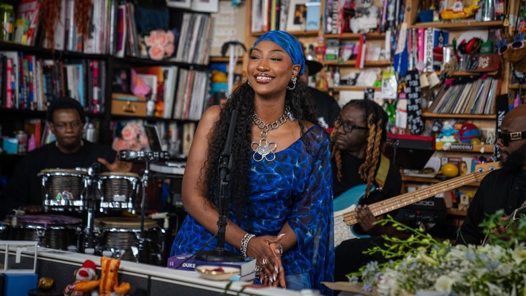 Tems: Tiny Desk Concert - Tems performs live in new music video Tiny ...
